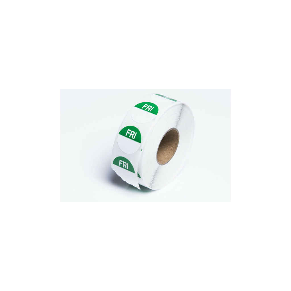 20mm Round Food Label Day Dots - Single Days & Complete Week Set - We ...