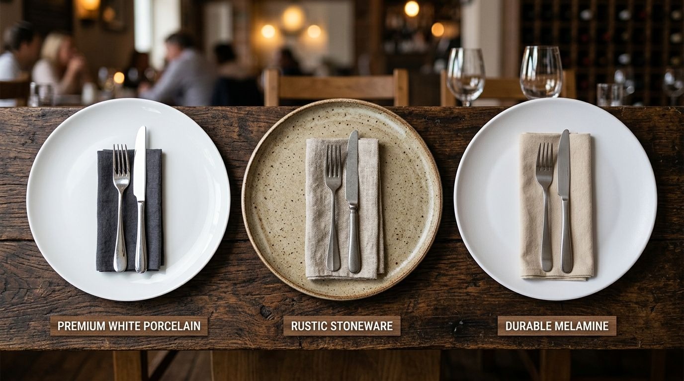 Restaurant Crockery Materials: Porcelain vs Stoneware vs Melamine
